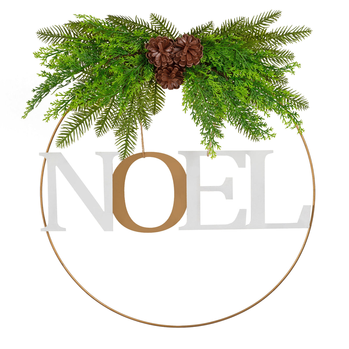Santa's Helper Noel Christmas Wreath Charming Seasonal Touch 50CM – Ember Homewares