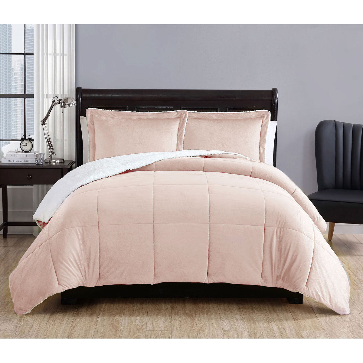 3 Piece Micro Mink Comforter Set Apricot Queen – Ember Homewares
