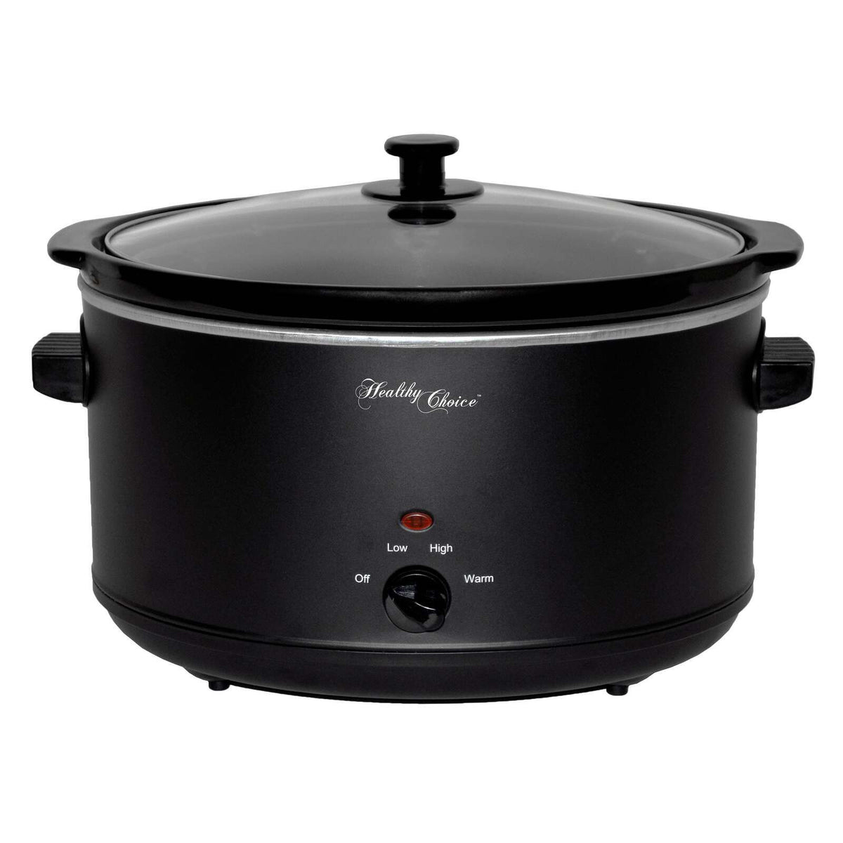 8L Slow Cooker (Black) Large Capacity Ceramic Pot, 300W – Ember Homewares