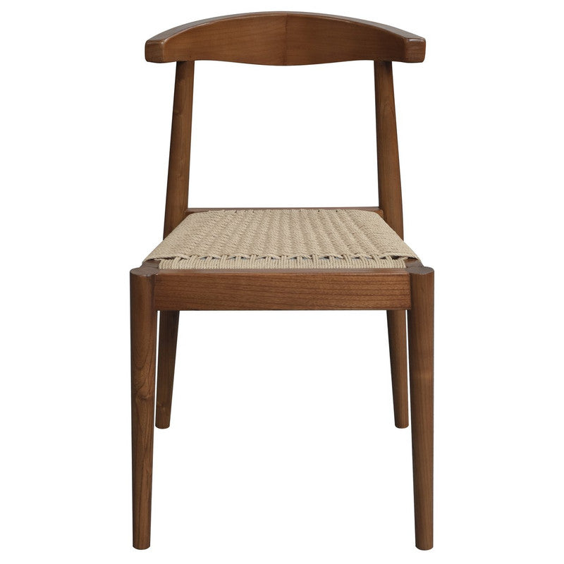 Arden Solid Oak Dining Chair with Loom (Almond) – Ember Homewares