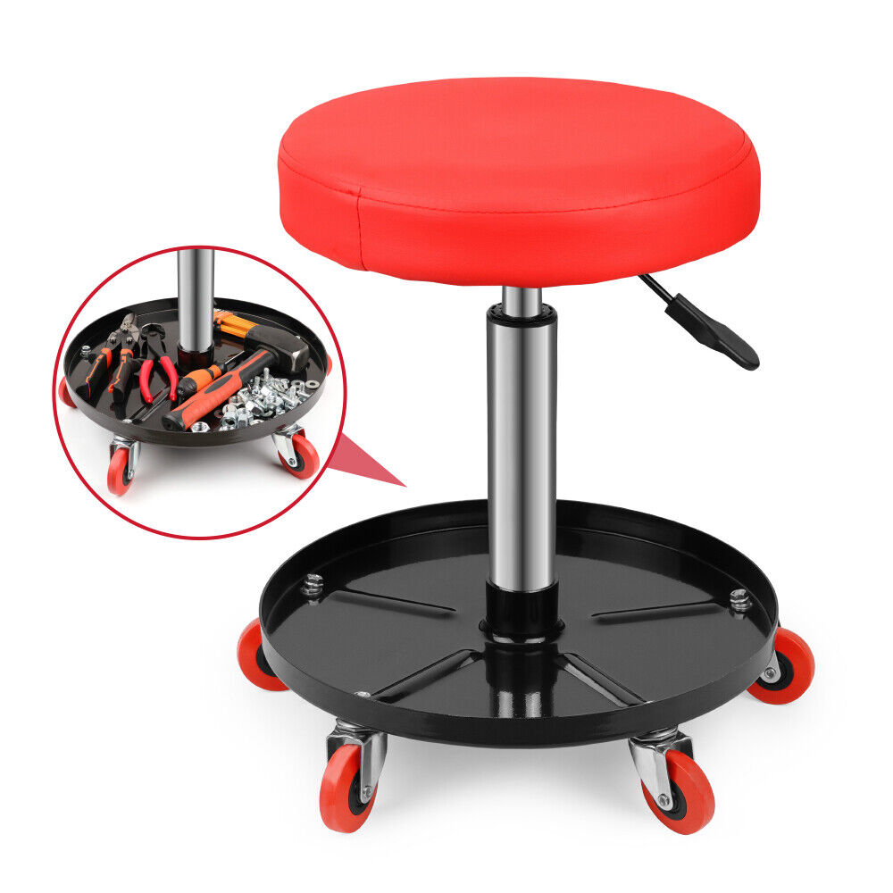 SEDY 150kg Load Pneumatic Roller Seat Mechanic Rolling Stool With Tool ...