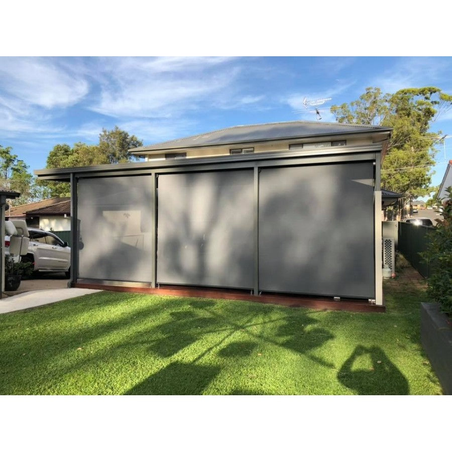 Outdoor Roller Blind Sun Screen Awning With Aluminium Hood 1.8, – Ember ...