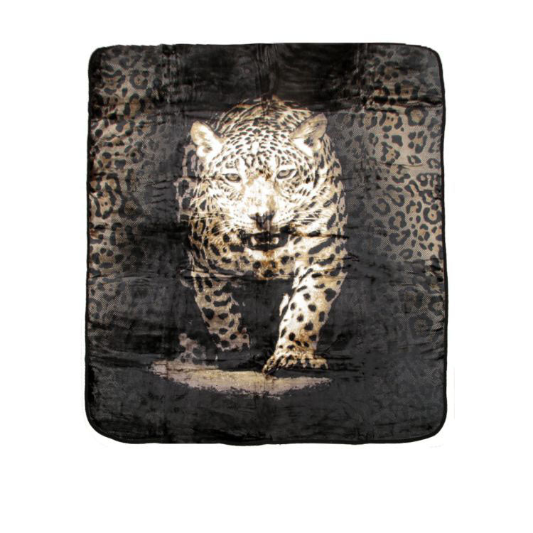 Soft 3D Animal Print Faux Mink Blanket Queen Leopard – Ember Homewares